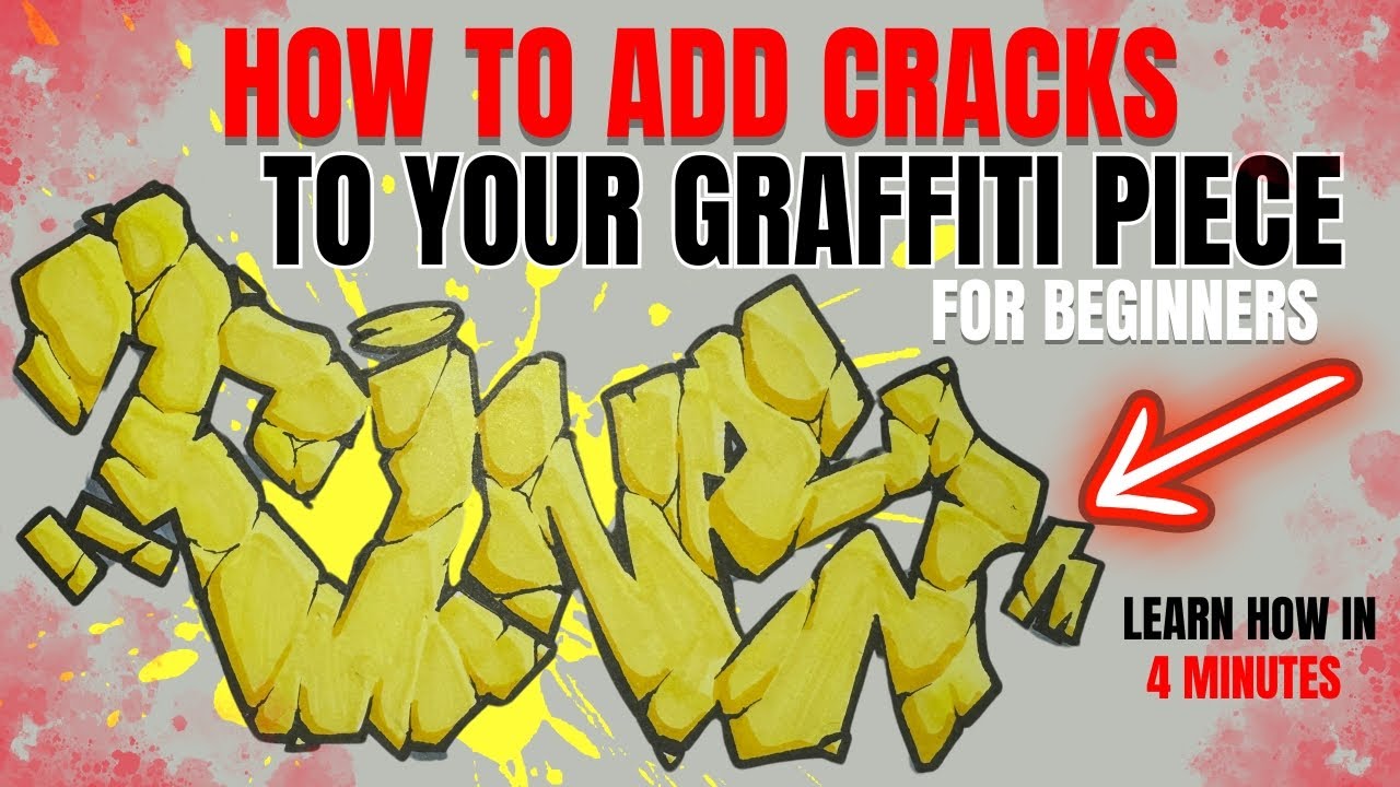 How to Add Cracks to Your Graffiti Piece: For Beginners - YouTube