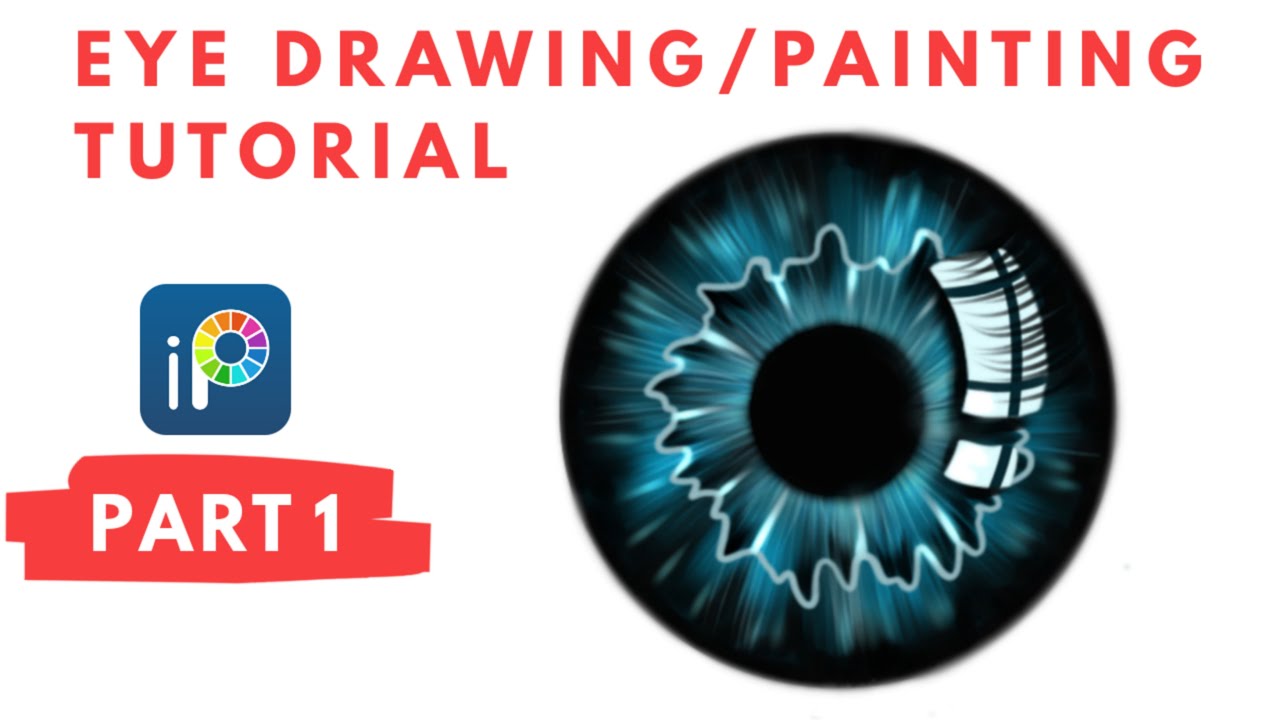 REALISTIC EYE DRAWING/PAINTING Tutorial PART 1| (Detailed Version) | Ibispaint X Tutorial - YouTube