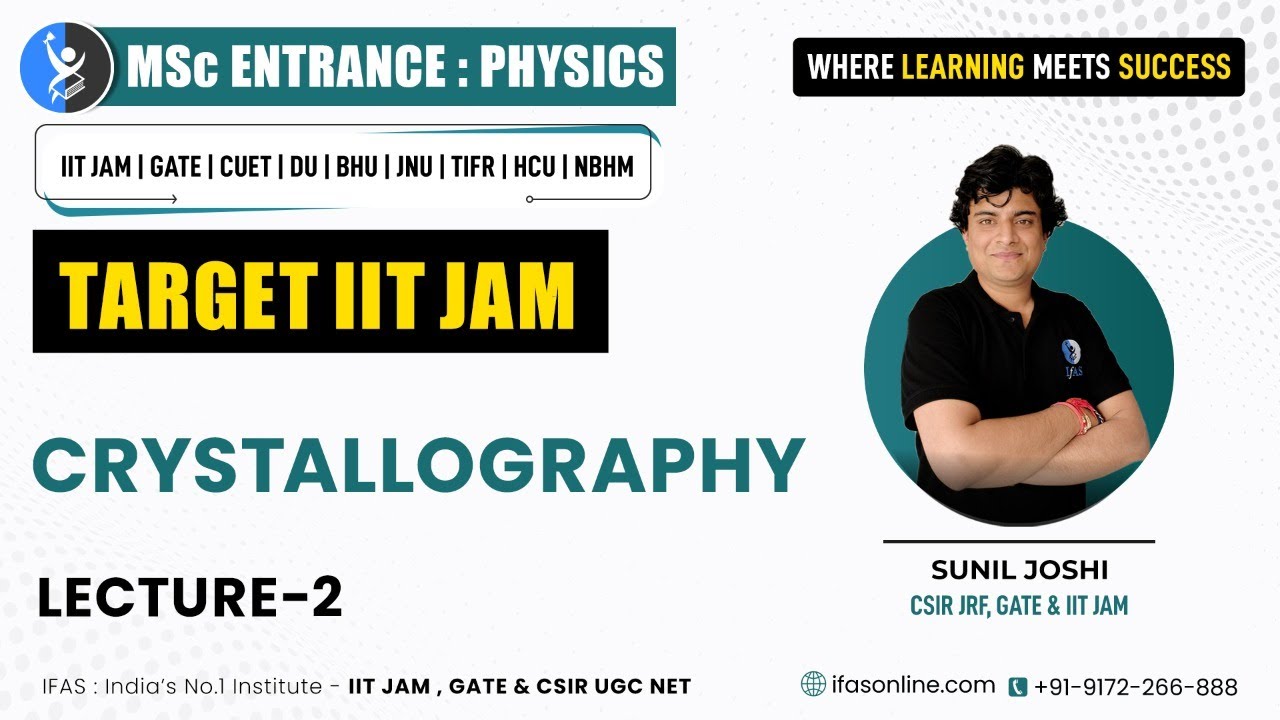 Introduction To Crystallography In Solid State Physics IIT JAM | L-2 ...