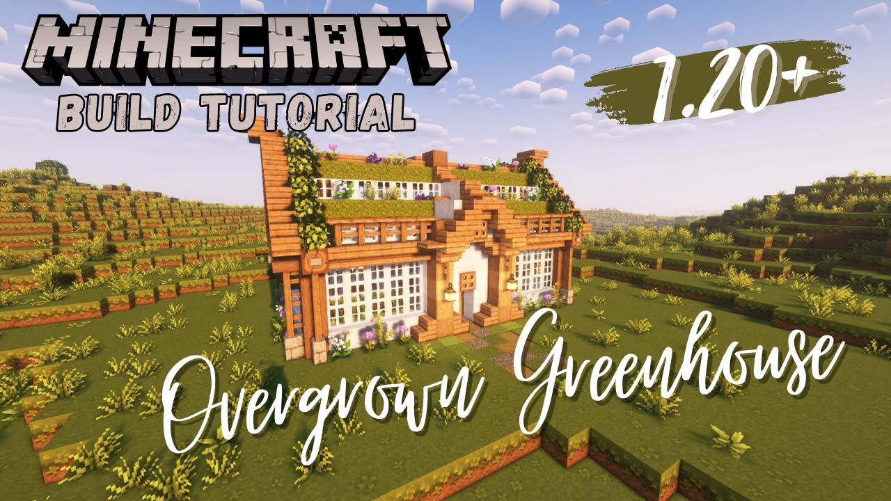 Cottage Core Overgrown Greenhouse Tutorial! | Minecraft 1.20 - YouTube