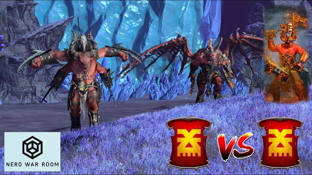 Spoiler: Khorne wins | Khorne vs Khorne - Warhammer 3 Domination - YouTube