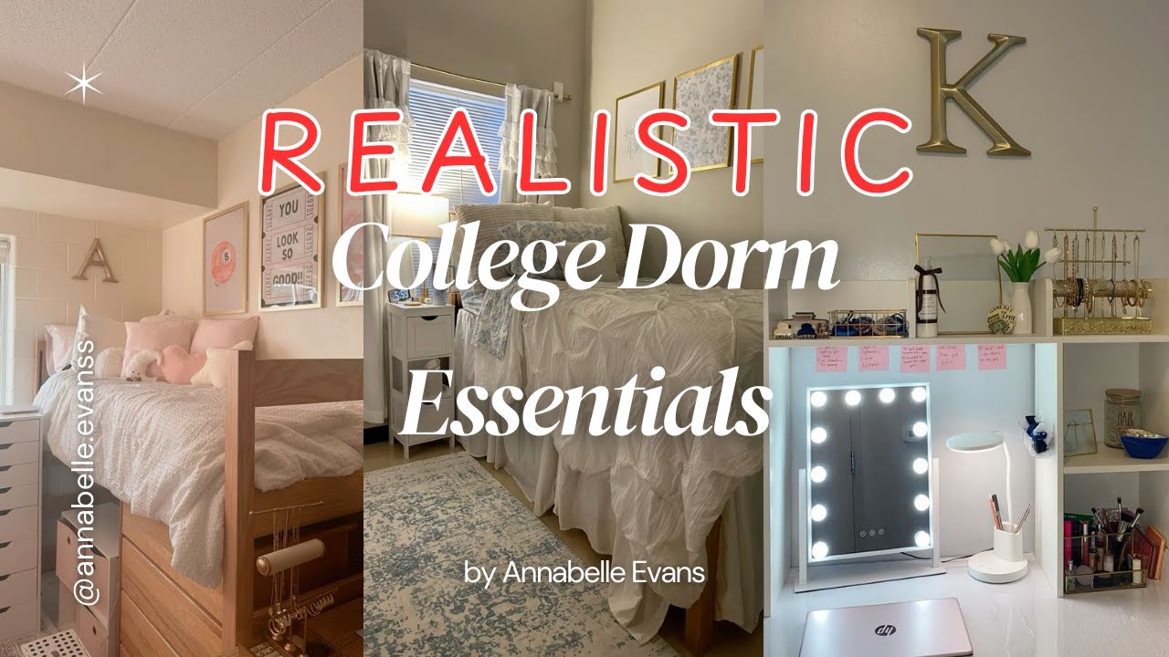 REALISTIC College Dorm Essentials - YouTube