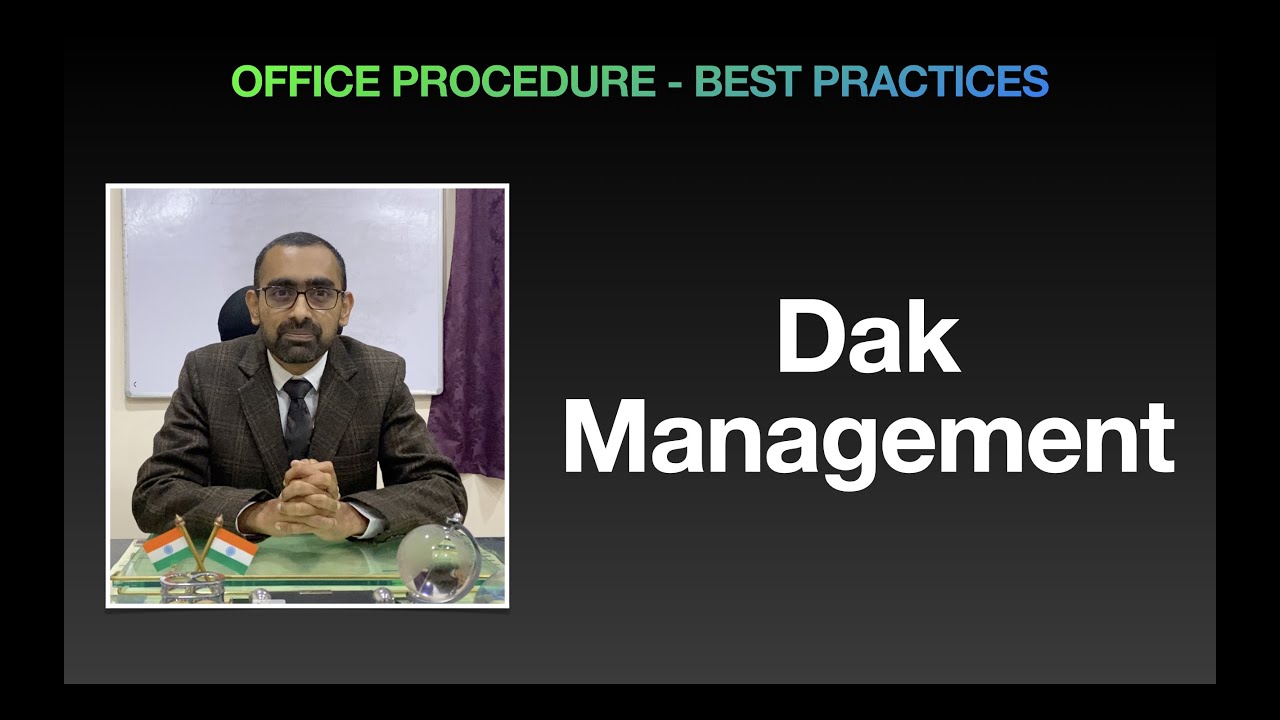 Office Procedure || Dak Management - YouTube