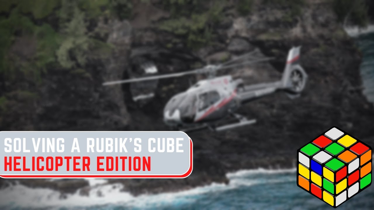 Solving a Rubik's Cube in a Helicopter - YouTube
