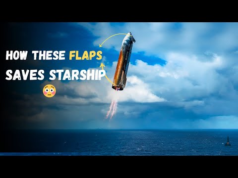 How 4 Giant Flaps Control a 120 Ton Falling Rocket #spacex #starship # ...