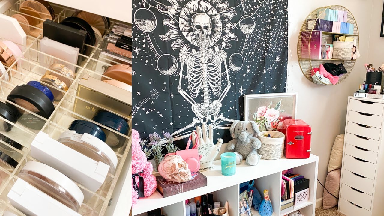 BEAUTY ROOM TOUR | Makeup Collection Storage & Organization 2020 - YouTube