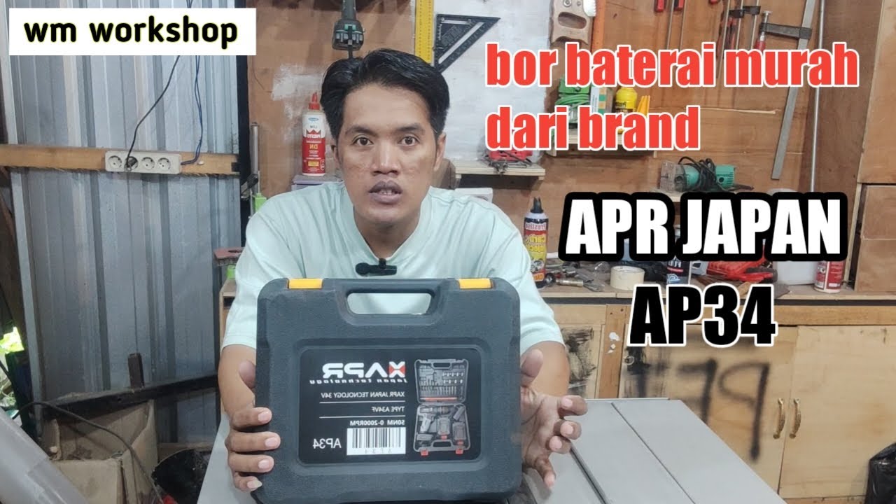 unboxing bor cordless apr brand baru murah meriah apr ap34 - YouTube