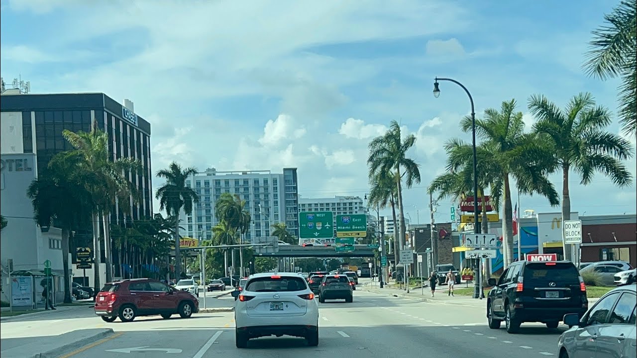 🌴 Driving Miami Along US-1 🌴 - YouTube