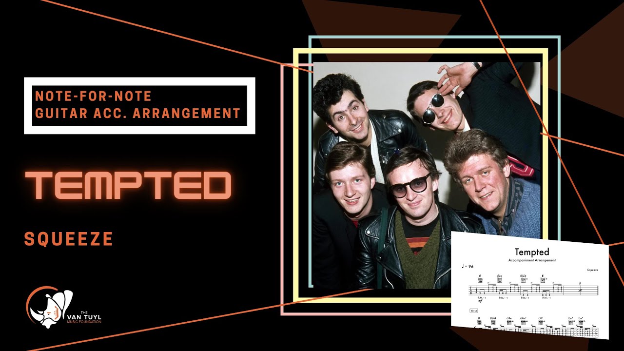 Tempted Acoustic Guitar Tab by Squeeze: Accompaniment Arrangement from ...