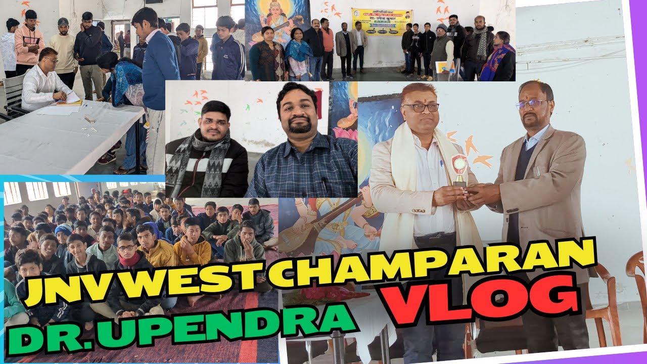 Health Check Up and Motivation Session By Dr. Upendra Kumar | PM SHRI JNV West Champaran ...