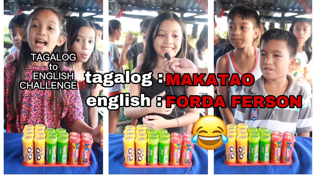 TAGALOG to ENGLISH CHALLENGE | Nitch & Fam - YouTube