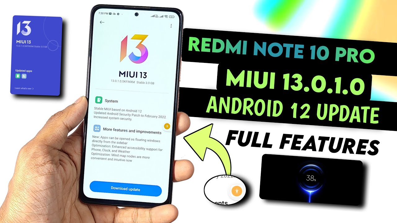 Redmi Note 10 Pro MIUI 13.0.1.0 New Update Full Features - YouTube
