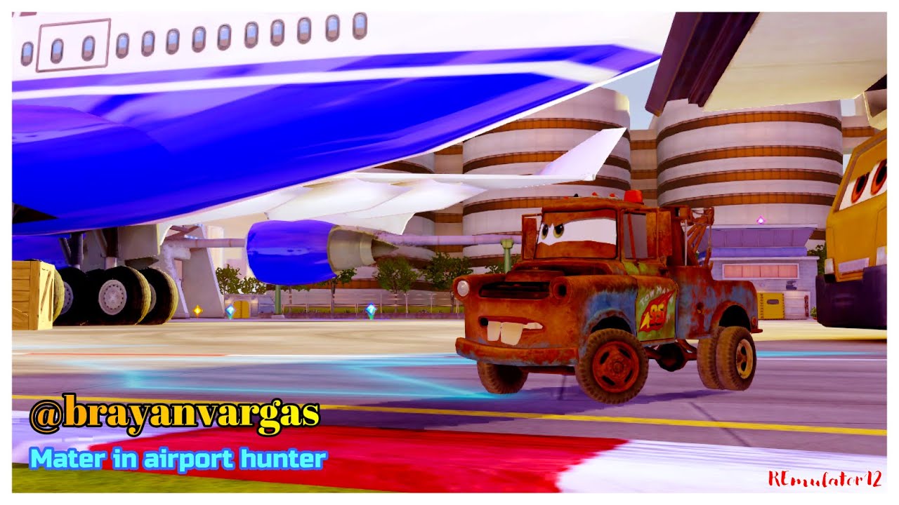 Cars 2 The Video Game | Tow Mater - Hunter mode | Airport Arena - YouTube