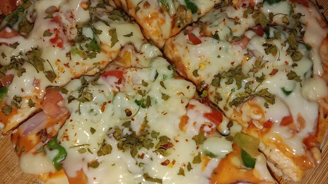 Double Cheese Pizza Recipe In 10Minutes |Veg Cheese Pizza😋😋 - YouTube