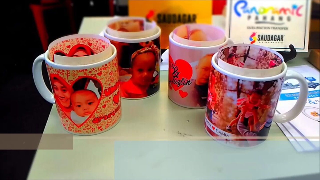 Mug Sublimation Printing Process - YouTube