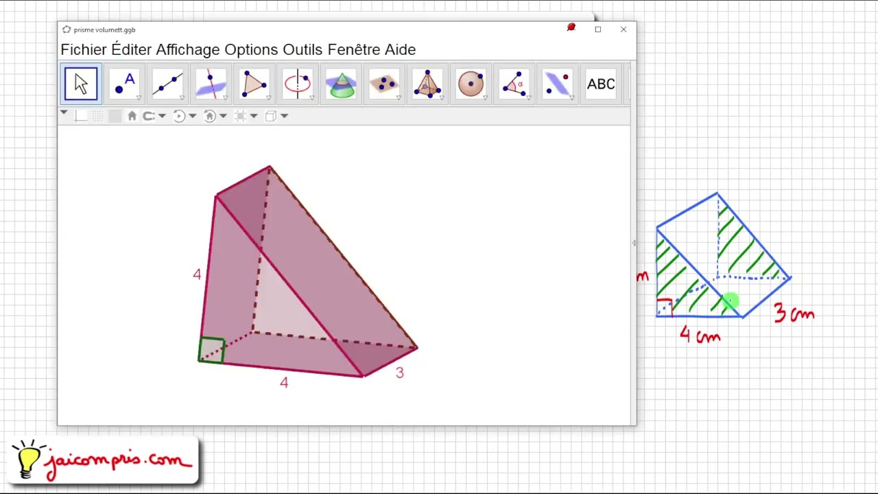 volume d'un prisme droit - Comprendre la formule et savoir l'appliquer ...