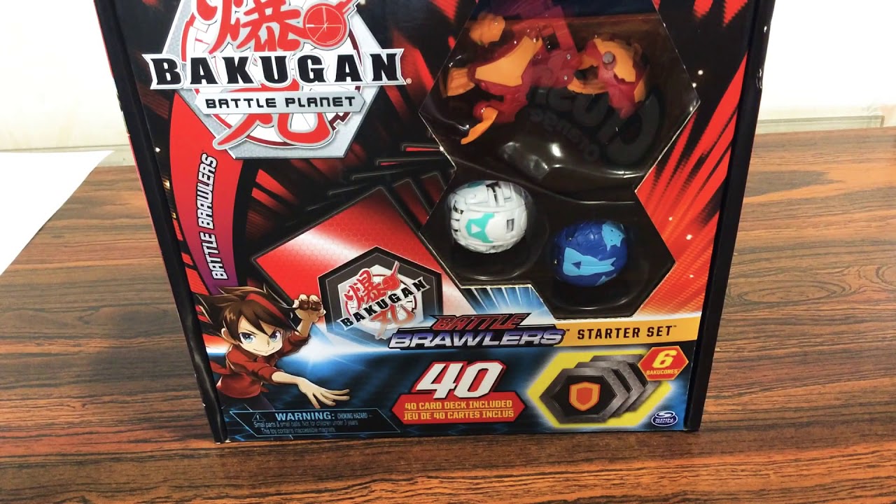 Bakugan battle planet pyrus hydrous ultra starter set unboxing - YouTube