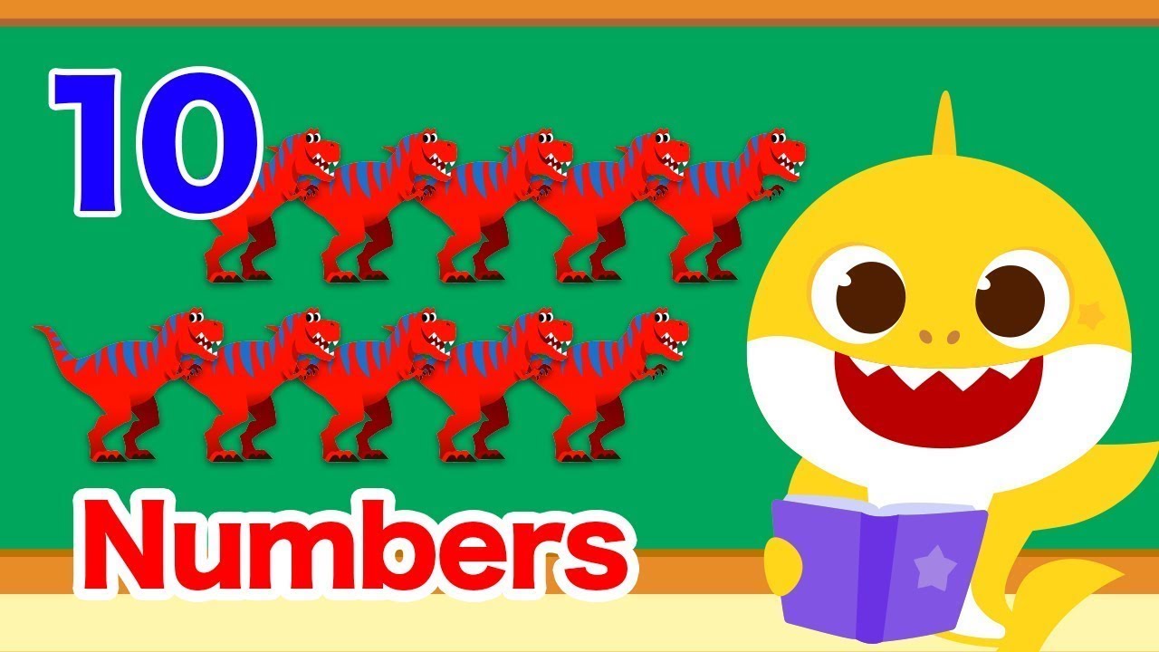 Seven Dinosaurs! | Count 20 with Baby Shark | Learn Numbers | 15-Minute ...