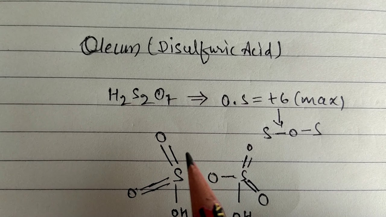 Oleum structure | Disulphuric Acid | | Molecular formula H2S2O7 | - YouTube