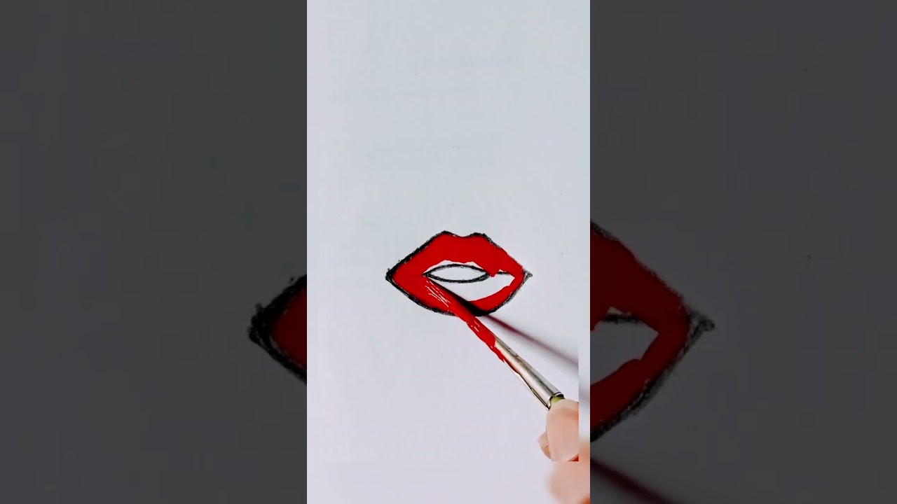 Red Lips Tumblr Drawing