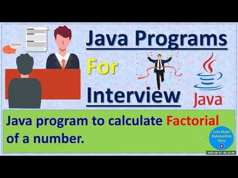 Java program to calculate Factorial of a number | Pradeep Nailwal - YouTube
