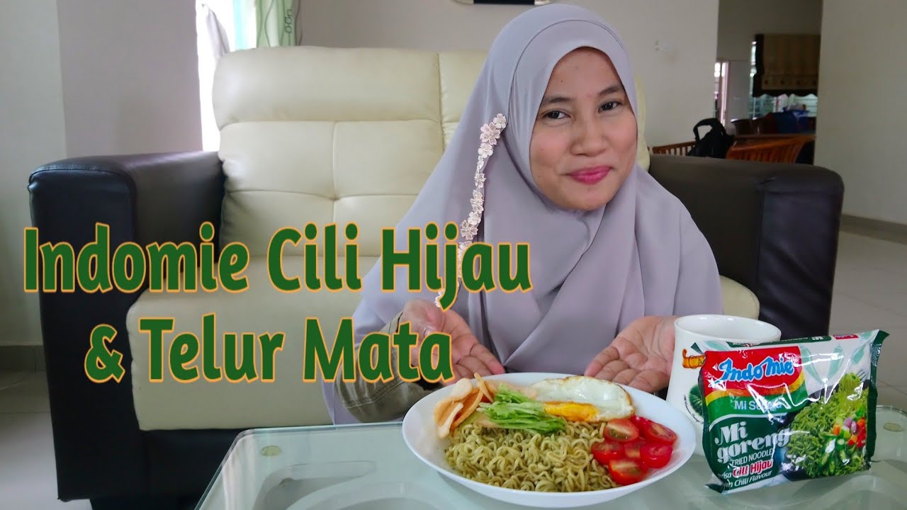 Mi Goreng Indomie Cili Hijau & Telur Mata 💗 Rozu Style - YouTube