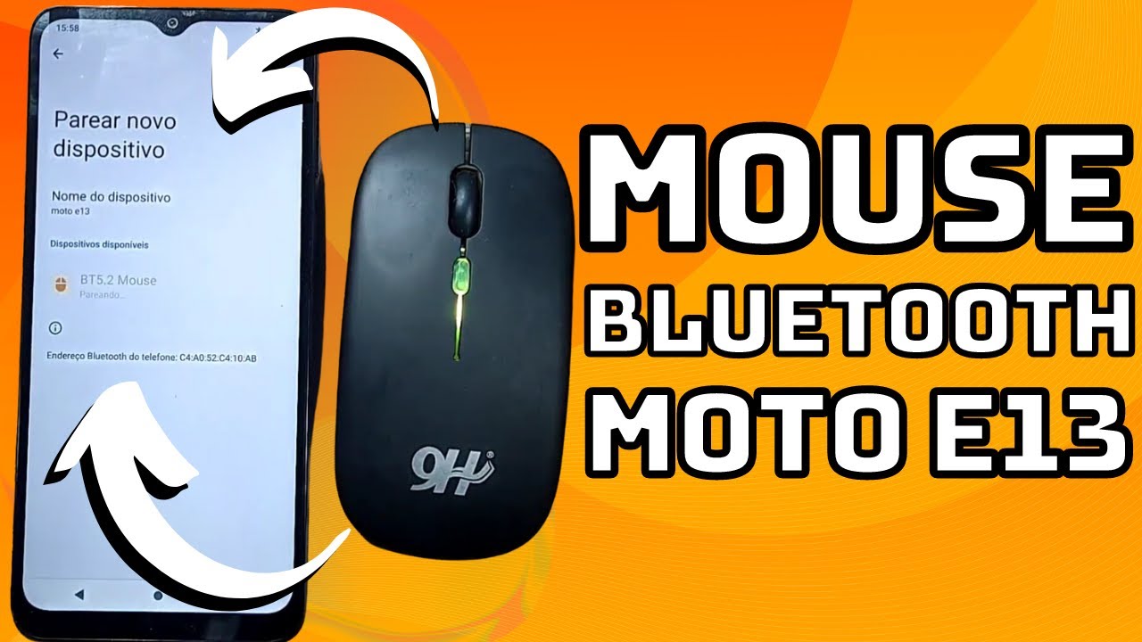 COMO CONECTAR E USAR MOUSE BLUETOOTH (SEM FIO) NO CELULAR MOTOROLA MOTO ...