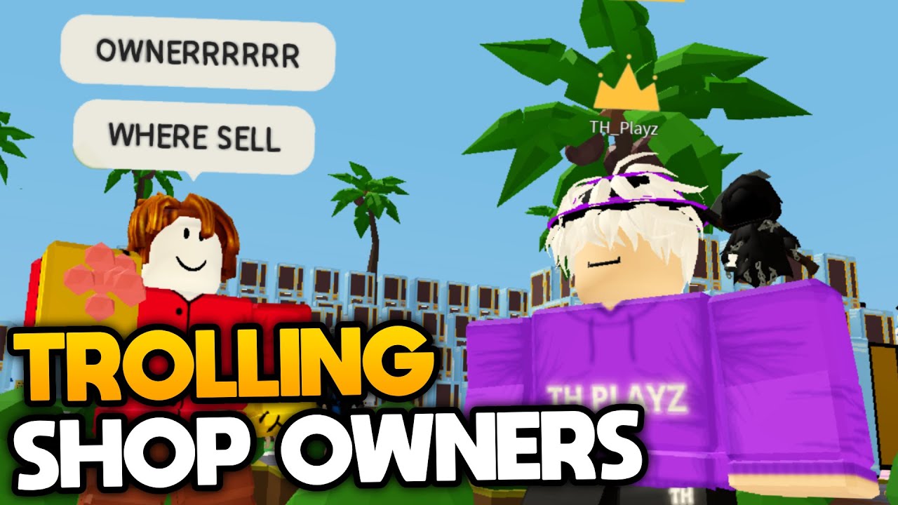 So I Trolled Shop Owners Inside of (Roblox Islands) - YouTube