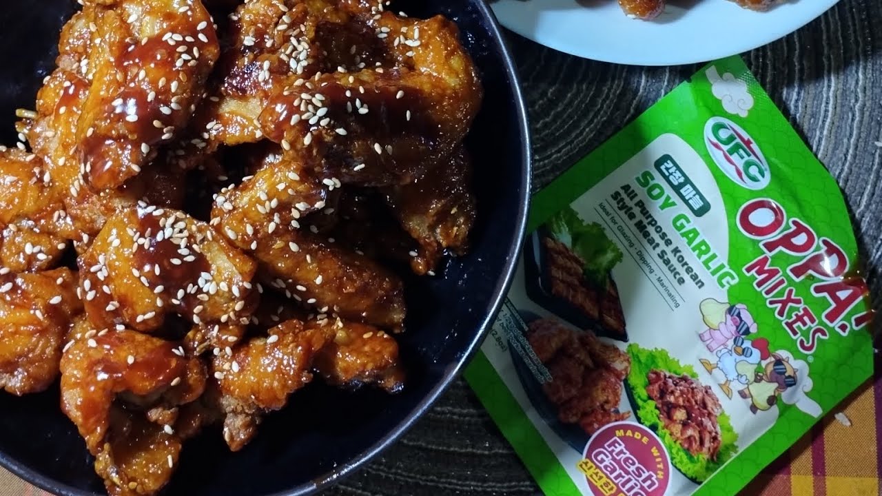 [K_Food] Trying out UFC Oppa Mixes on Korean Fried Chicken and they ...