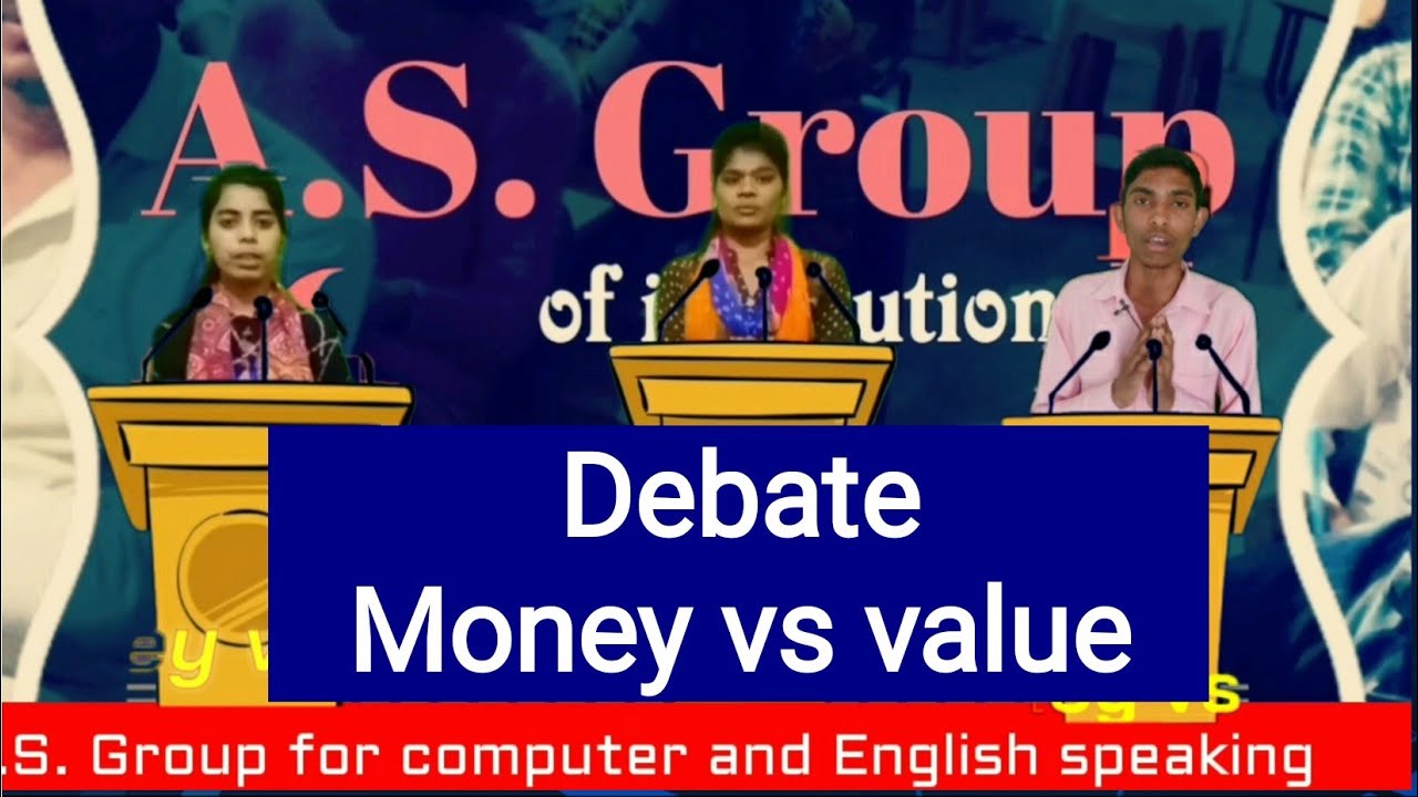 English speaking activity debate topic (what is more important money or ...