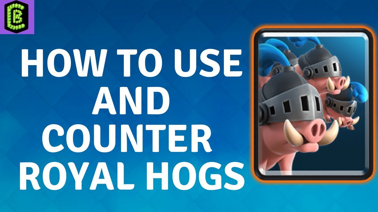 How to Use and Counter Royal Hogs in Clash Royale - YouTube