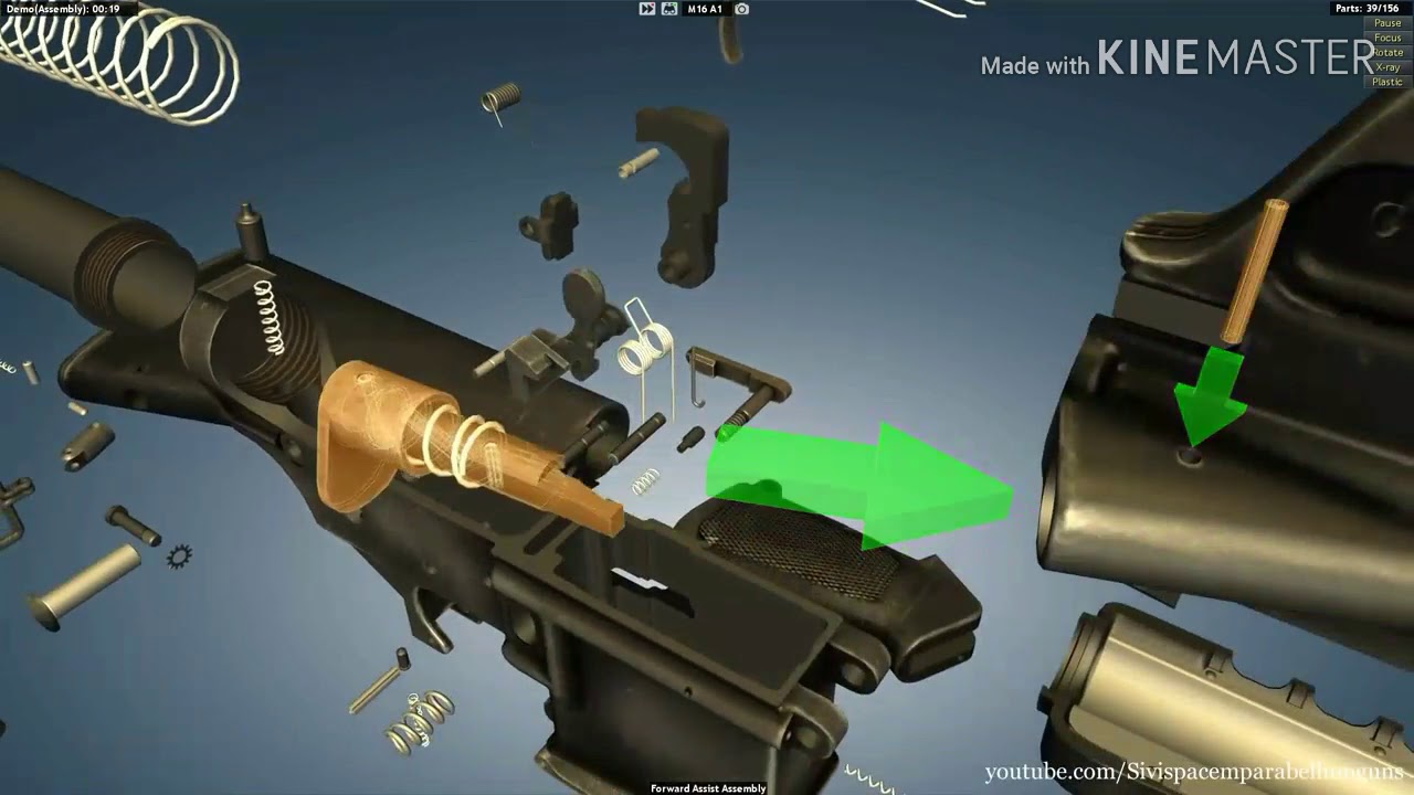 M16 A1 Rifle disassembly and assembly. - YouTube