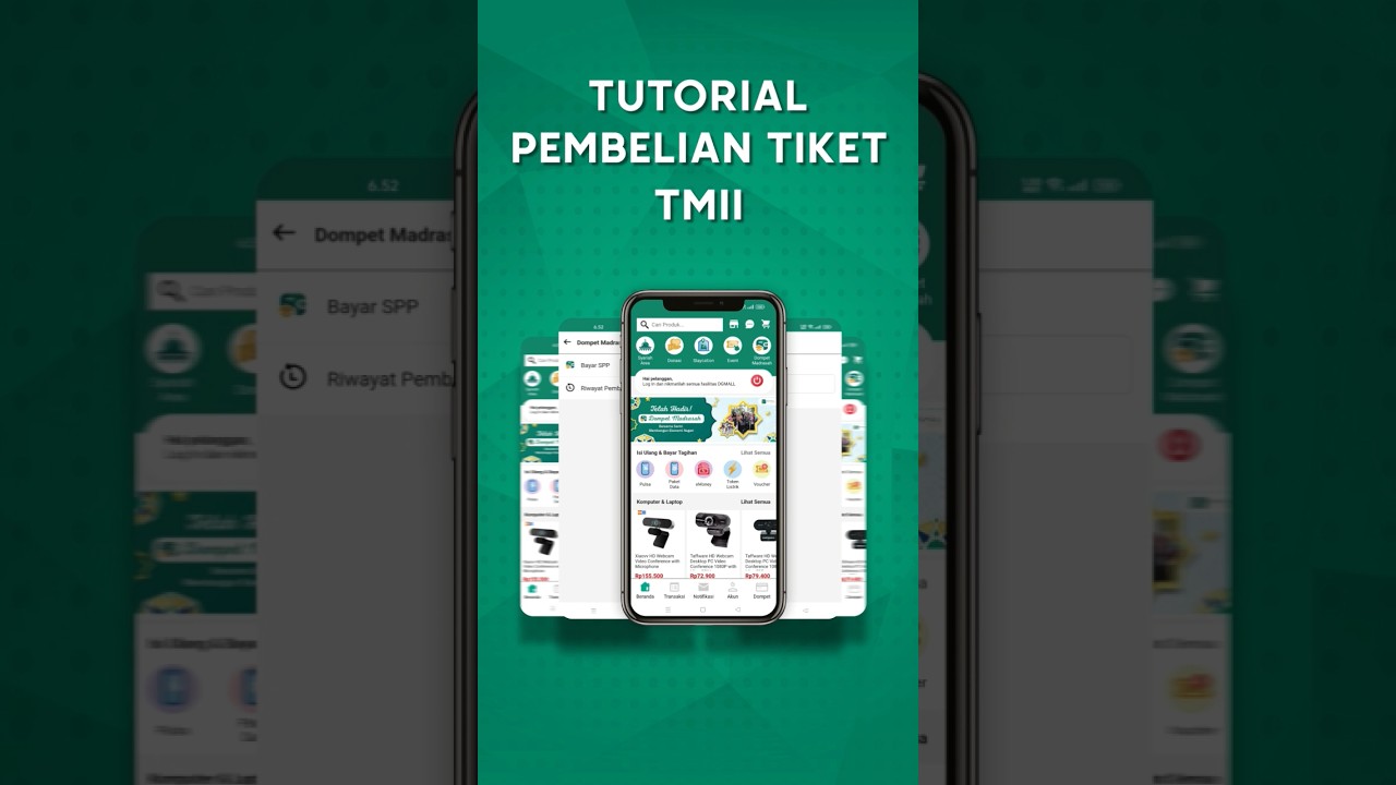 Tutorial Pembelian e-Ticketing TMII di Aplikasi DGMall Syariah #shorts #tutorial #tiket #TMII ...