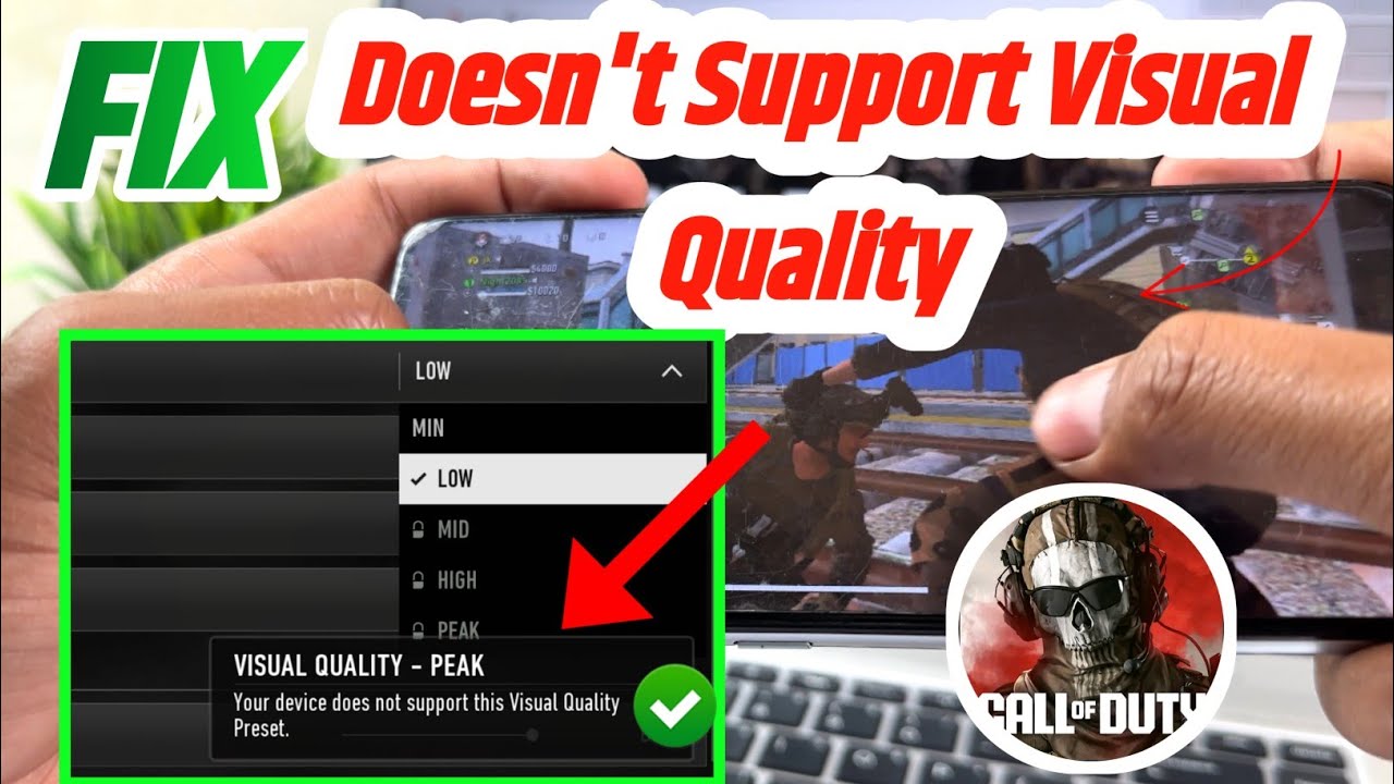 😥Cod warzone Mobile graphics problem | your device doesn't support ...