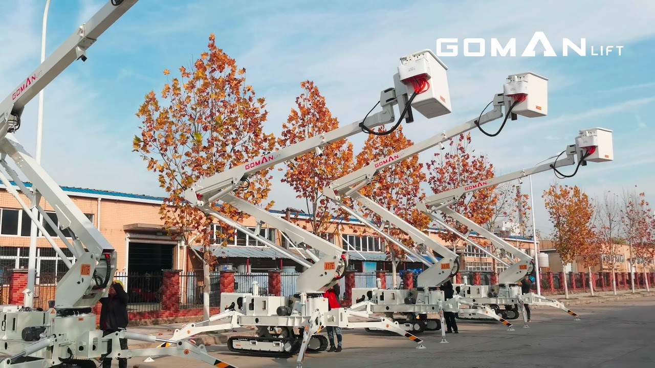 X17E, 58' insulated spider lift, 46kv insulated, Categary C - YouTube