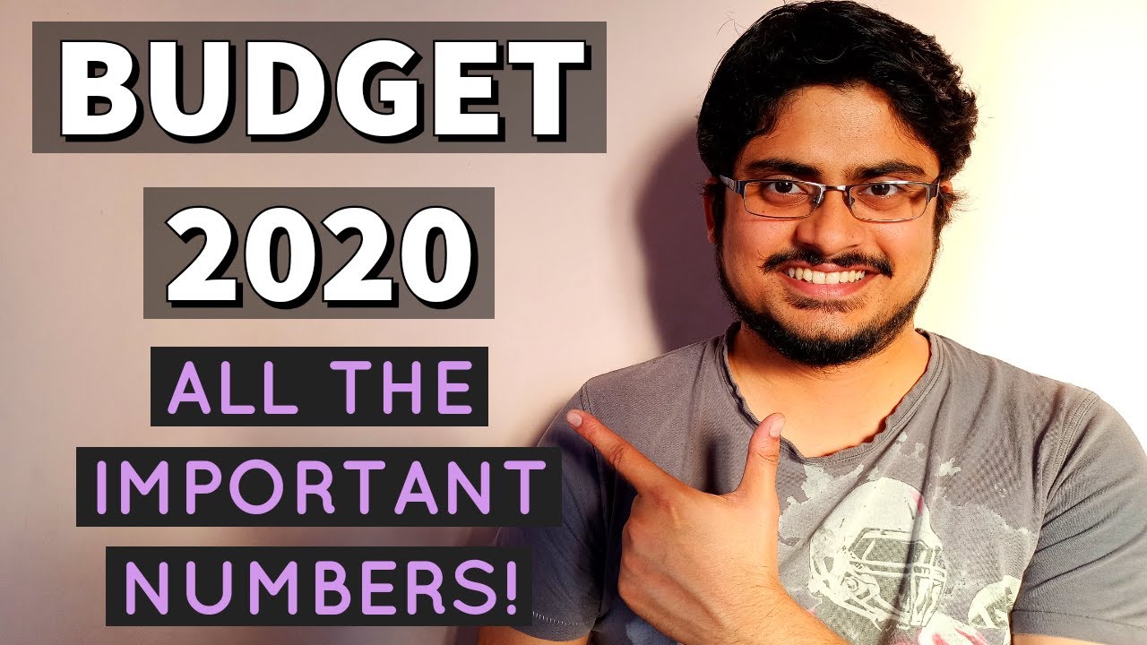 Budget 2020 | All the Important Numbers! 🤔🤔🤔 (Union Budget 2020 India ...