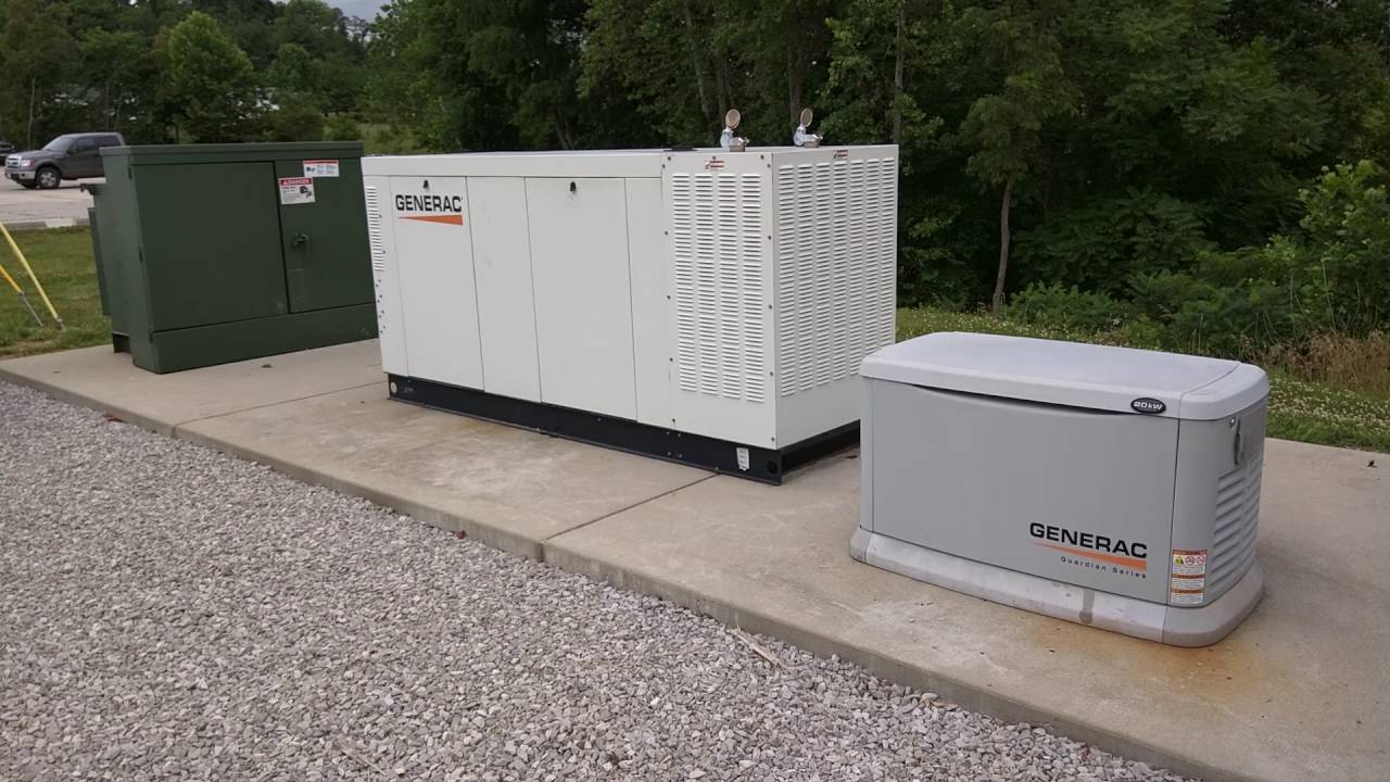 GENERAC 80KW Natural Gas Start-up & Load Test - YouTube