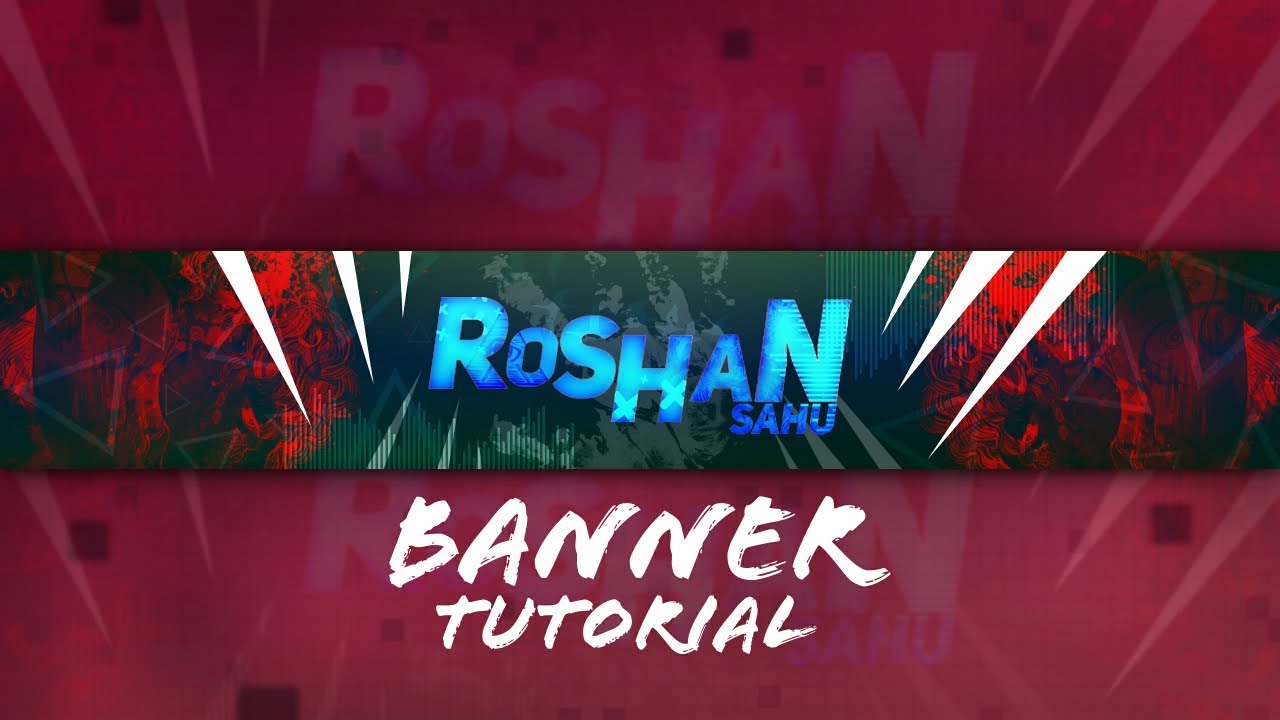 [SPEEDART] HOW TO MAKE DARK THEME YOUTUBE BANNER / HOW TO MAKE CLEAN ...