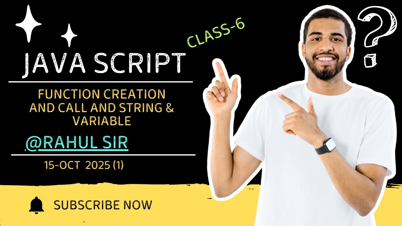 Java Script function creation, call & about string and variables ...
