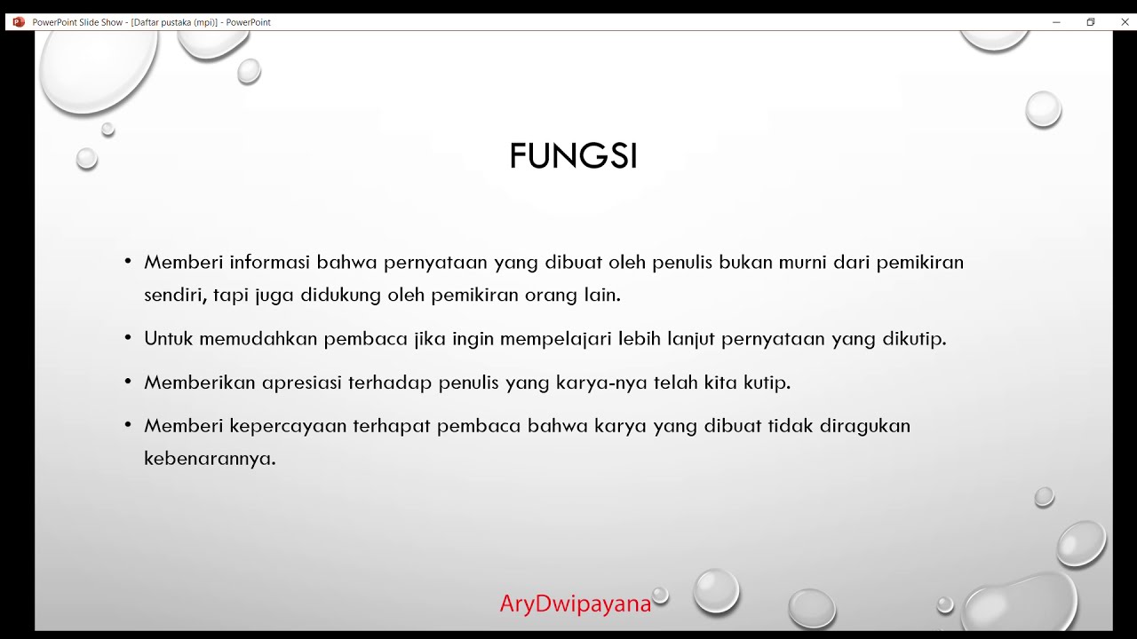 Cara Penulisan Daftar Pustaka IEEE ( PowerPoint Slide Show ) - YouTube