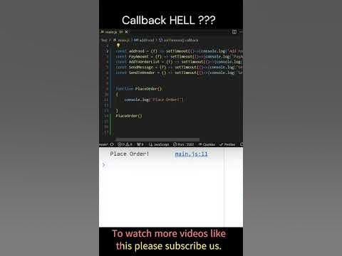 Interview Challenge # 62 || What is Callback HELL in JS #javascript #shorts - YouTube