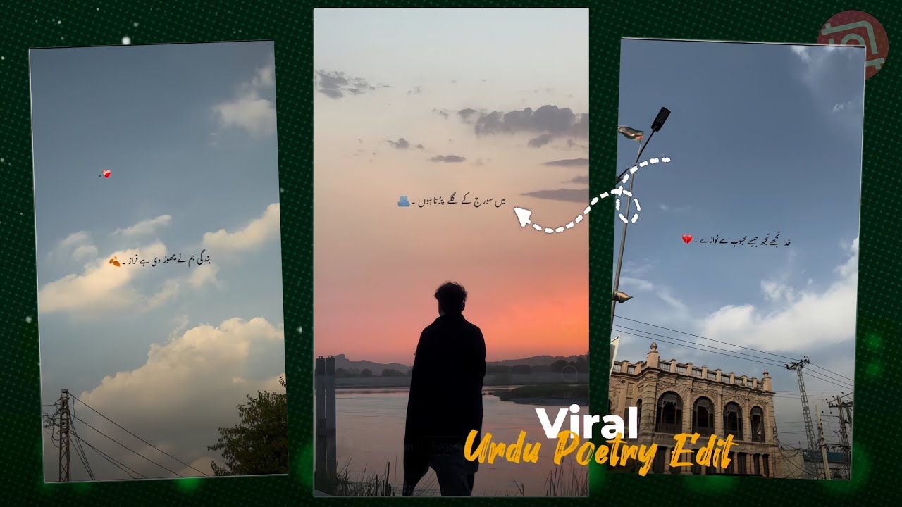 Viral Urdu Shayari Video Editing Tutorial - How To Make Urdu Poetry ...
