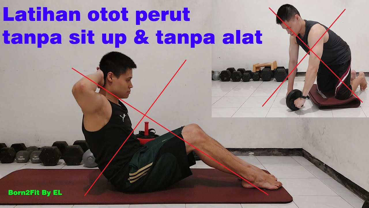 Latihan Otot Perut / Abs Tanpa Sit Up Tanpa Alat - YouTube