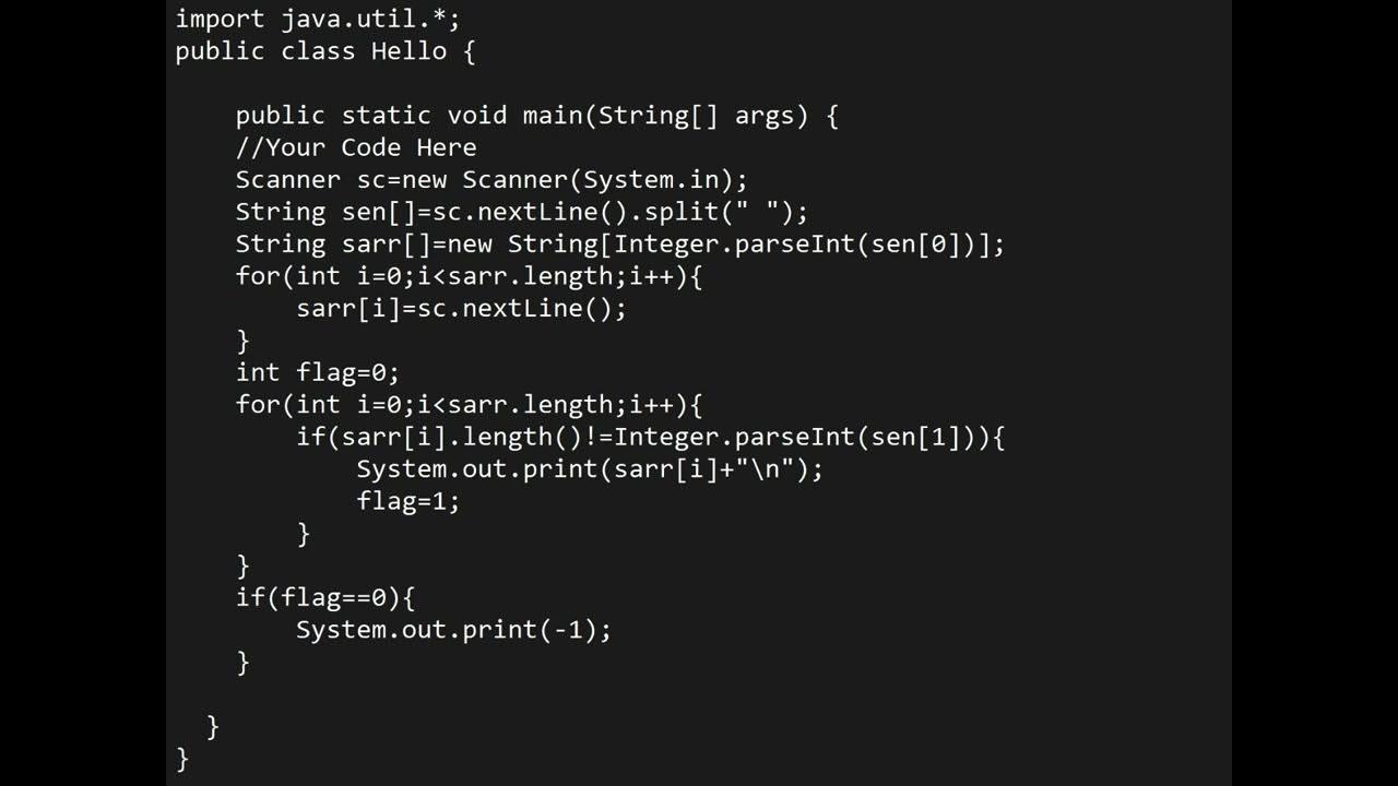 SkillRack-Daily Challenge - String Values- Except the length X (Program Id: 8212) 17/01/2023 ...