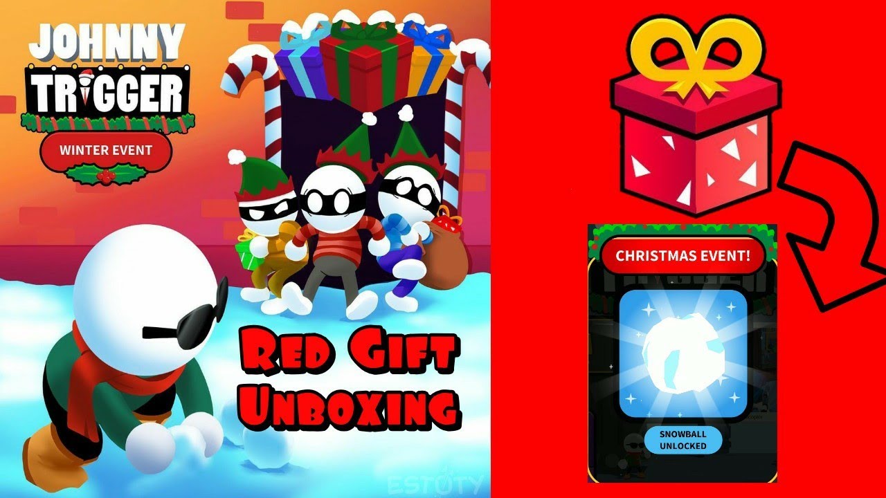 Johnny Trigger Winter Update : Red Gift Reward Unboxing & Snowball ...