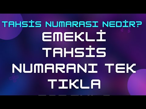 Tahsis Numarası Nedir, Nasıl Sorgulanır? & Tek Tıkla Sorgula