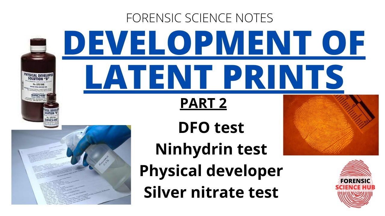 Development Methods For Latent Fingerprints Part 2 Techniques For Development Methods For Latent Fingerprints Part 2 Techniques For