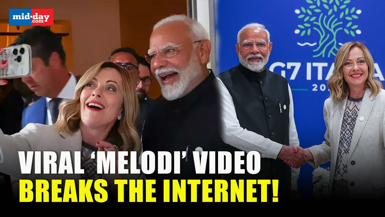 Melodi Viral Video: Italy PM Giorgia Meloni’s selfie video with PM Modi ...