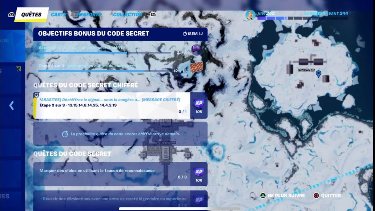 13.15.14.8.14.25. 14.4.3.19 - EMPLACEMENT QUETES CODE SECRET - YouTube