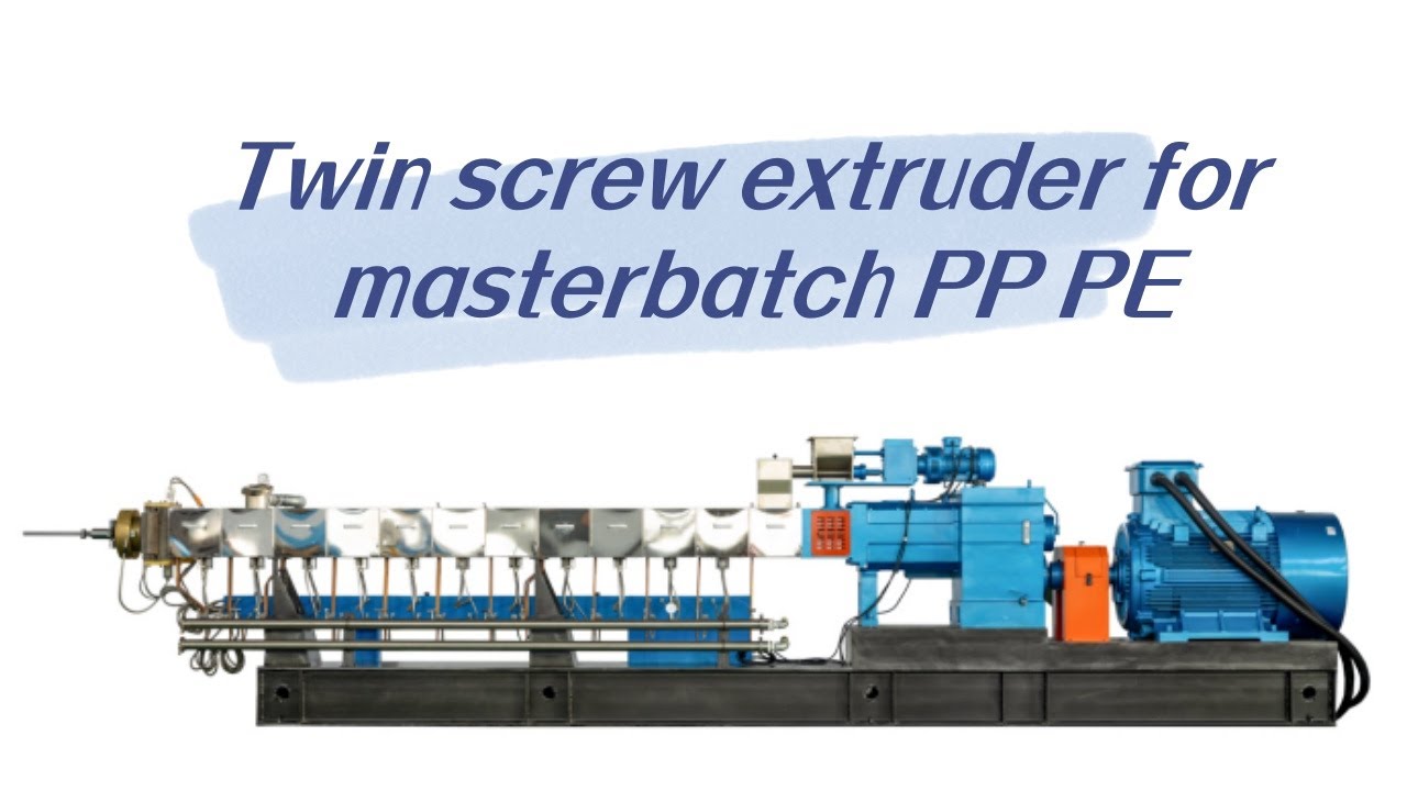 PP PE High Filling Masterbatch Air Cooling Strand Pelletizing Line - YouTube